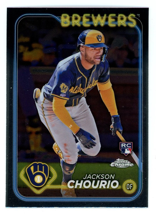 MLB 2024 Topps Chrome Single Card Jackson Chourio 161 Rookie - ToyWiz