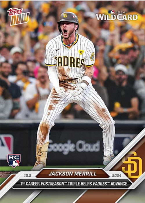 MLB 2024 NOW Baseball Single Card Jackson Merrill 797 Rookie - ToyWiz