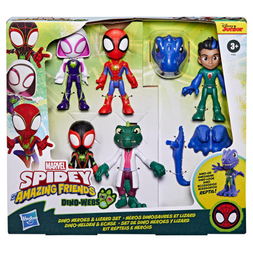 Marvel Spidey His Amazing Friends Dino-Webs Dino Heroes Lizard 4 Acton ...