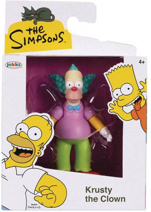 The Simpsons Wave 2 Krusty the Clown 2.5 Mini Figure Jakks Pacific - ToyWiz