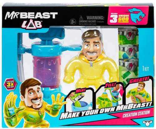 MrBeast Lab Make Your Mr. Beast Creation Station Stretchy Action Figure ...