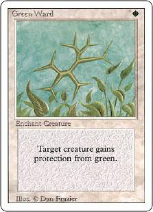 Magic The Gathering Revised Single Card Uncommon Green Ward 20 - ToyWiz