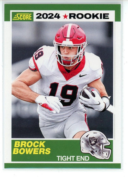 NFL 2024 Score Football Single Card 35th Anniversary Brock Bowers 10 ...