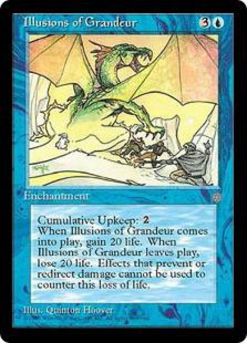 Magic The Gathering Ice Age Single Card Rare Illusions of Grandeur 79 ...