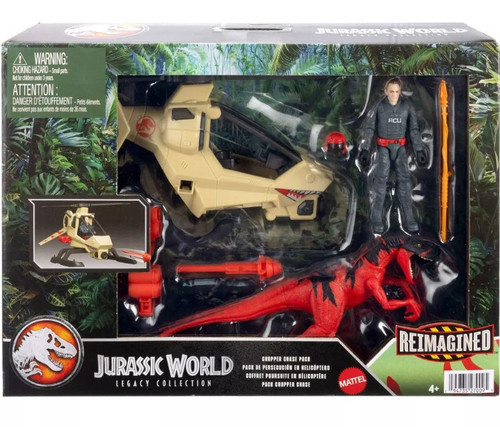 Jurassic World Legacy Collection Reimagined Chopper Chase Pack Action ...
