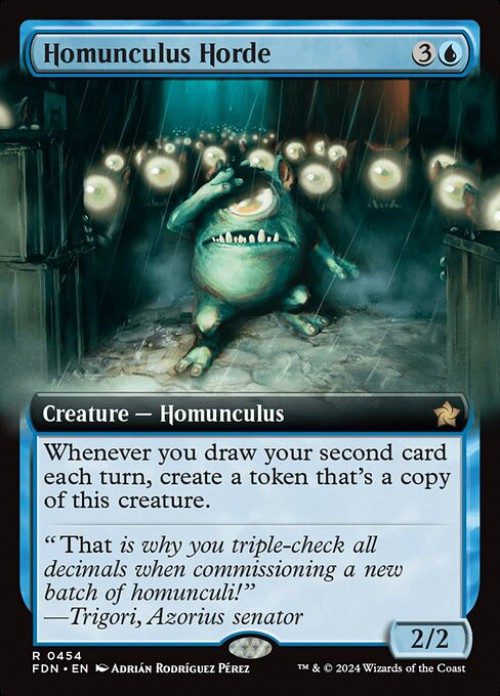Magic The Gathering Foundations Single Card Rare Homunculus Horde 454 ...