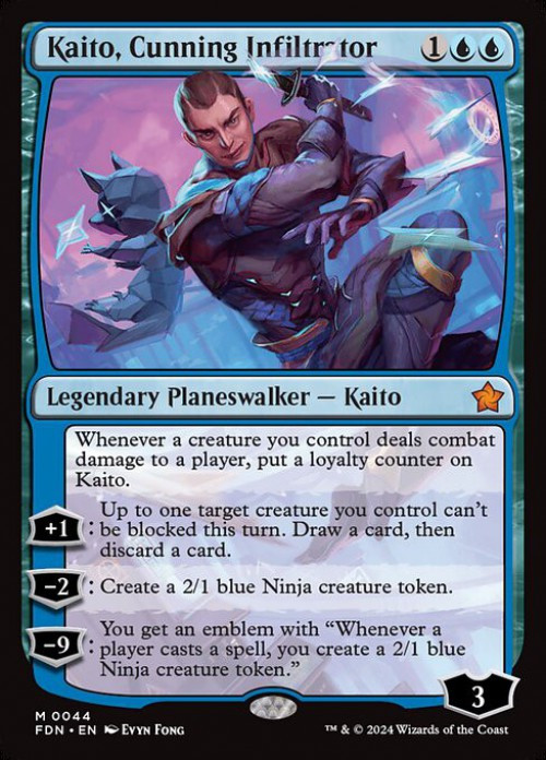 Magic The Gathering Foundations Single Card Mythic Rare Kaito, Cunning ...