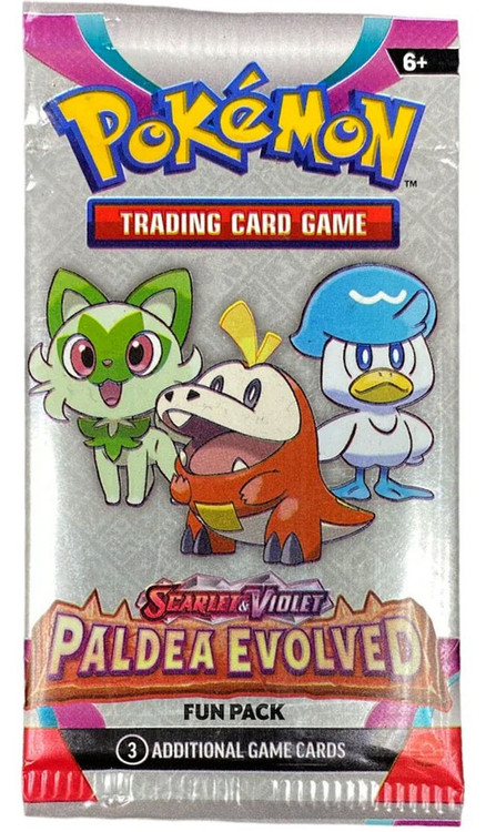 Pokemon Paldea Evolved Fun Pack 3 Cards Pokemon USA - ToyWiz