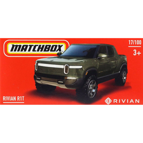 Matchbox Rivian R1T Diecast Car Green, Boxed Mattel - ToyWiz