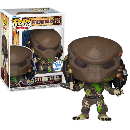 Funko Predator 2 POP Plus City Hunter Vinyl Figure 1752 Battle Damaged ...