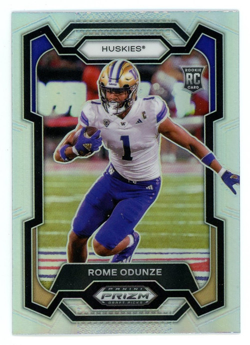 NFL 2024 Panini Prizm Draft Picks Single Card Silver Rome Odunze 111 ...
