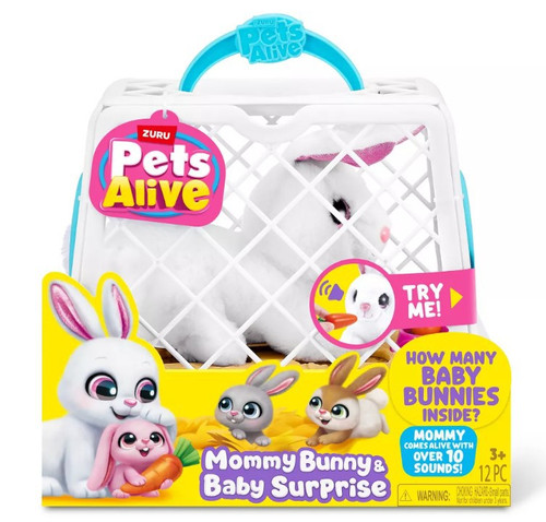 Pets Alive Mama Baby Surprise Bunny Robotic Pet Figure How Many Babies ...