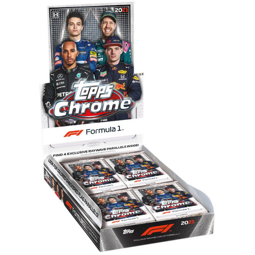 Formula 1 Topps 2021 Chrome Trading Card HOBBY LITE Box 16 Packs - ToyWiz