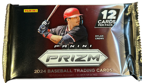 MLB Panini 2024 Prizm Baseball Trading Card HOBBY Pack 12 Cards - ToyWiz