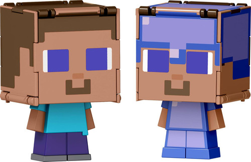 Minecraft Flippin Figs Steve Steve in Enchanted Armor 3.75 Action ...