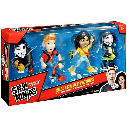 Spy Ninjas PZ2, Chad Wild Clay, Regina Ginera PZ Squire Figure 4-Pack ...
