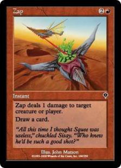 Magic The Gathering Invasion Single Card Common Zap 180 Foil - ToyWiz