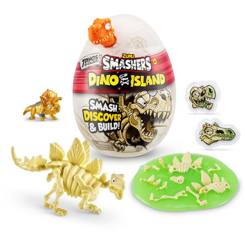 Smashers Series 5 Dino Island ORANGE NANO Mystery Egg Zuru Toys - ToyWiz