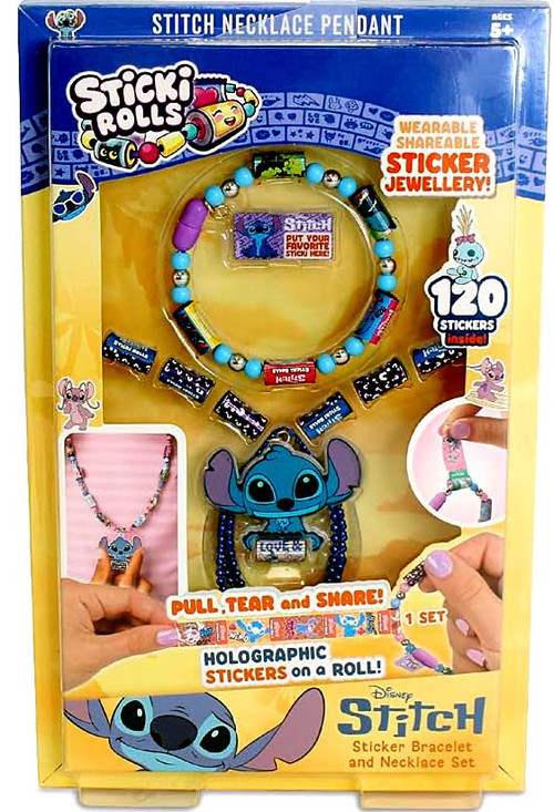 Sticki Rolls Lilo Stitch Stitch Pendant Pack 120 Stickers Inside, Wearable, Shareable Sticker ...