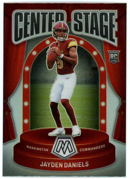 NFL 2024 Panini Mosaic Football Single Card Center Stage Jayden Daniels ...