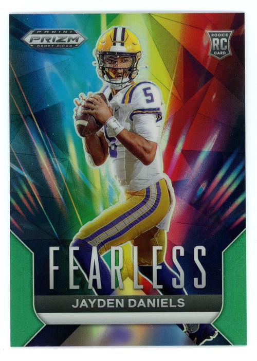 NFL 2024 Panini Prizm Draft Picks Single Card Green Fearless Jayden ...