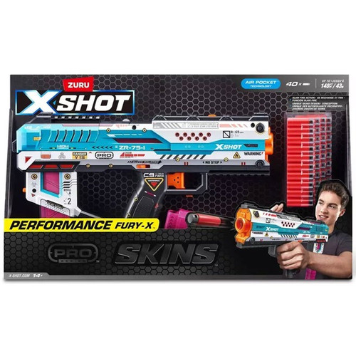 X-Shot Skins Pro Series Performance Fury-X Blaster Zuru Toys - ToyWiz
