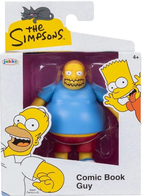 The Simpsons Scaled Figures Wave 3 Comic Book Guy 2.5 Mini Figure Jakks ...