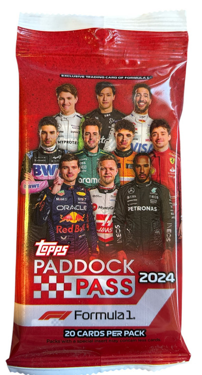 Formula 1 Topps 2024 Paddock Pass Trading Card HANGER Pack 20 Cards ...