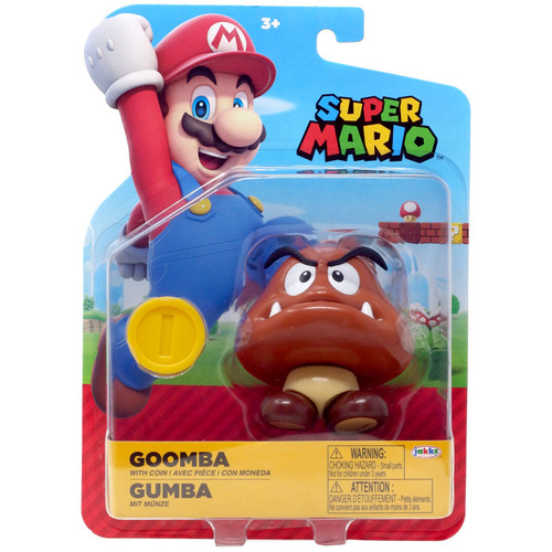 World of Nintendo Super Mario Wave 42 Goomba 4 Action Figure with Coin ...