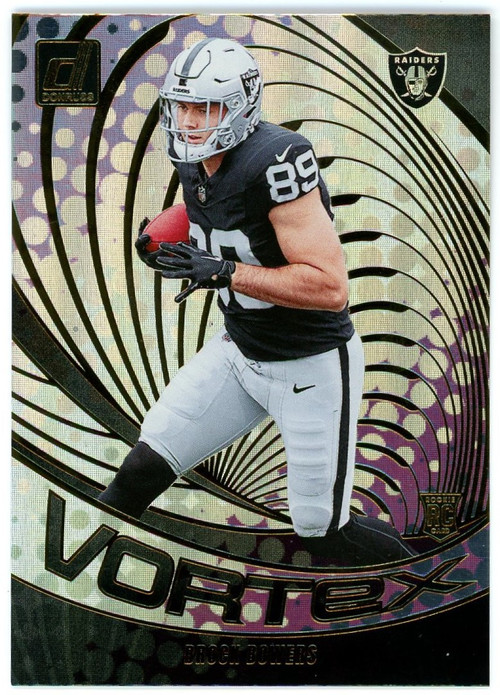 NFL 2024 Panini Donruss Football Single Card Vortex Brock Bowers VOR ...