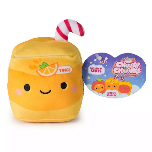 Cheeky Chonks Snacky Seats Sitrus Squeeze 4.5 Reversible Plush Spin ...