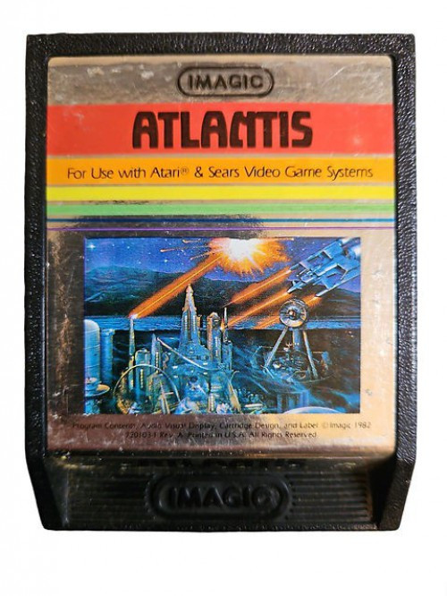 Atari Atlantis Video Game Cartridge Only Imagic - ToyWiz