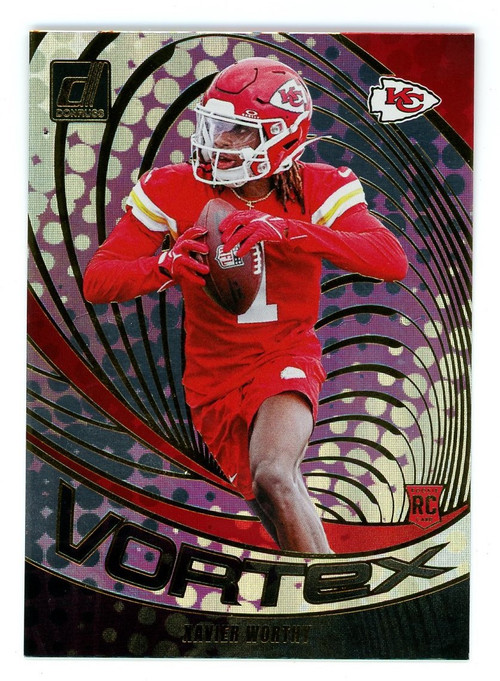 NFL 2024 Panini Donruss Football Single Card Vortex Xavier Worthy VOR ...