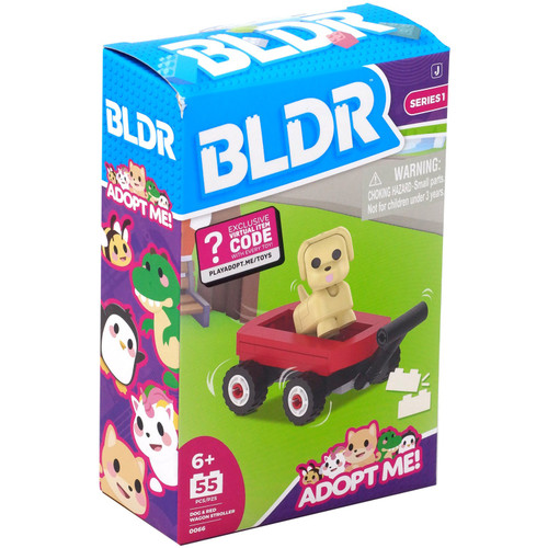 BLDR Adopt Me Series 1 Dog Red Wagon Stroller Building Set 0066 ...