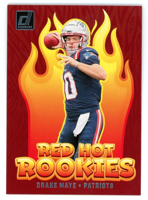 NFL 2024 Panini Donruss Football Single Card Red Hot Rookies Drake Maye ...