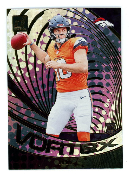 NFL 2024 Panini Donruss Football Single Card Vortex Bo Nix VOR-BNI ...