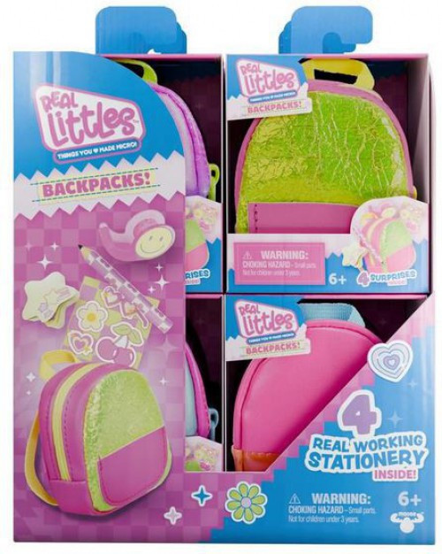 Real Littles Neon Backpack Series 1 Mystery Box 12 Packs Moose Toys ...
