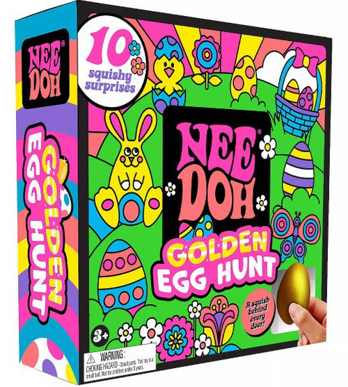 NeeDoh 2025 Easter Golden Egg Hunt Exclusive 1.25 Mystery 10-Pack 10 ...