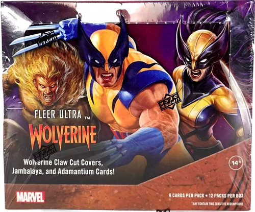Marvel Ultra 2024 Wolverine Trading Card HOBBY Box 12 Packs Fleer - ToyWiz