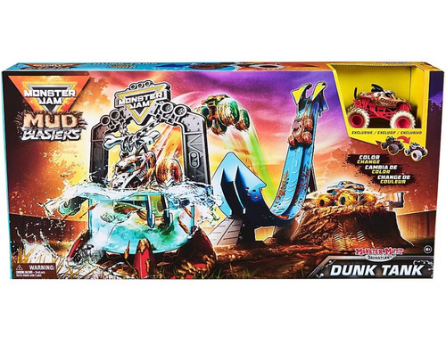 Monster Jam Mud Blasters Dunk Tank Playset Includes Monster Mutt ...