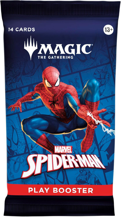 Magic The Gathering Marvel Spider-Man PLAY Booster Pack 14 Cards ...