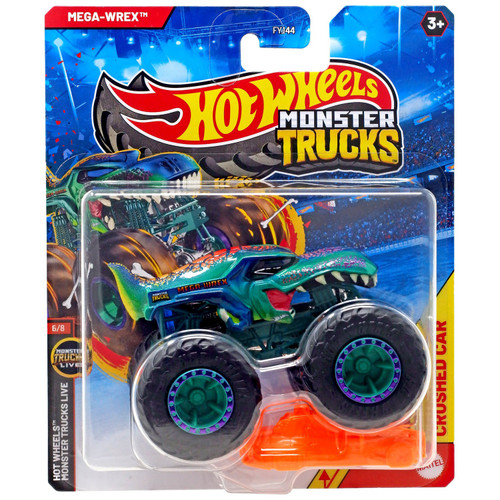 Hot Wheels Monster Trucks Monster Trucks Live Mega-Wrex 164 Diecast Car ...