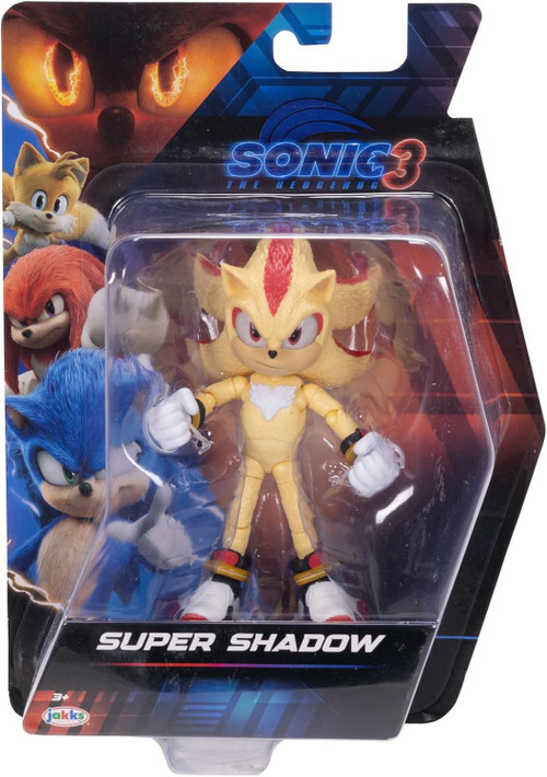 Sonic The Hedgehog 3 Wave 3 Super Shadow 5 Action Figure Jakks Pacific ...