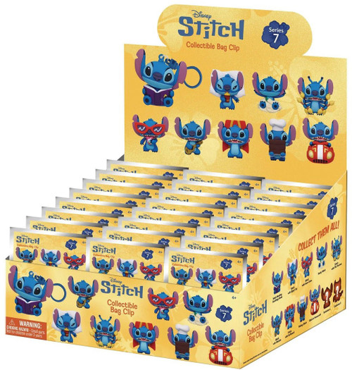 Disney 3D Figural Keyring Lilo Stitch Series 7 2 Mystery Box 24 Packs ...