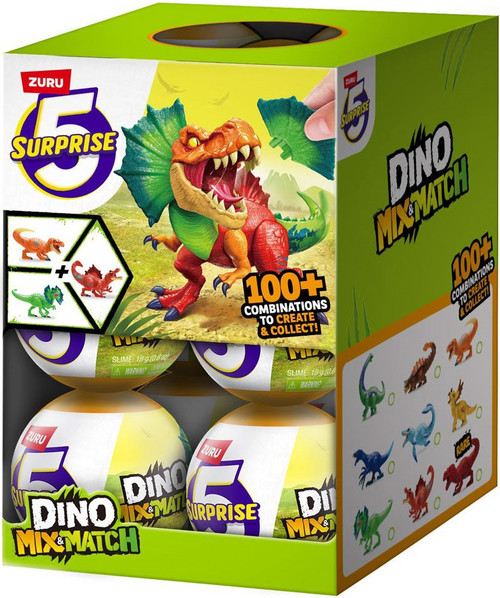5 Surprise Mix Match Dino Mystery Box 27 Packs Zuru Toys - ToyWiz