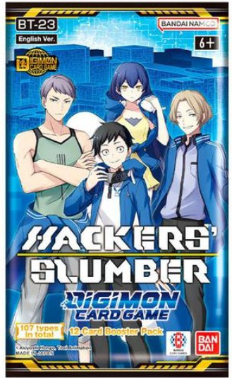 Digimon Card Game Hackers Slumber Booster Pack BT23 12 Cards Bandai ...