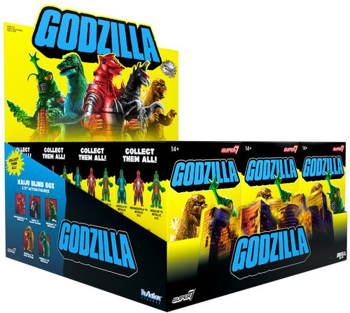 Godzilla ReAction TOHO Godzilla Kaiju Metallic 3.75 Mystery Box 12 ...