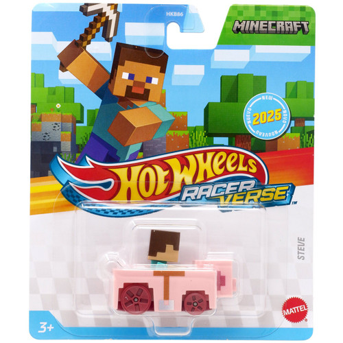 Hot Wheels Racerverse Minecraft Steve Diecast Car Mattel Toys - ToyWiz