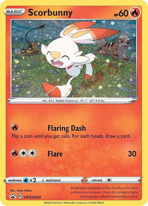 Pokemon Trading Card Game Sword Shield Promo Single Card Scorbunny ...