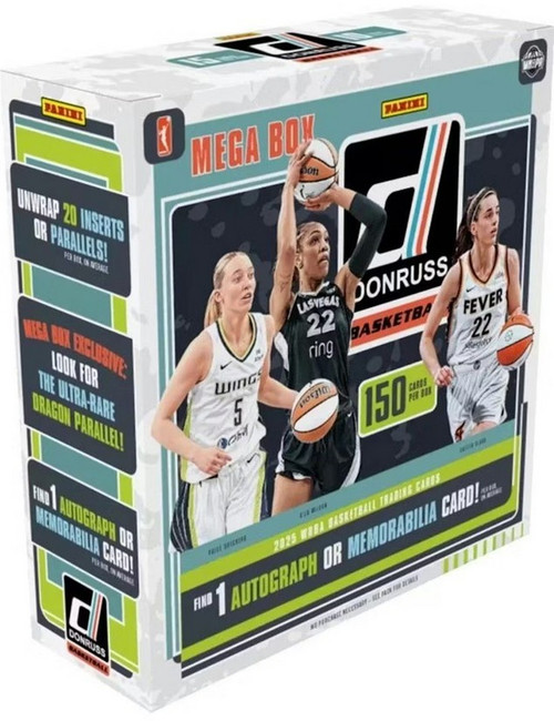 WNBA Donruss 2025 Basketball Trading Card MEGA Box 10 Packs Panini - ToyWiz